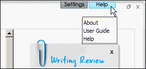 Use WriteClick to review Your writing
