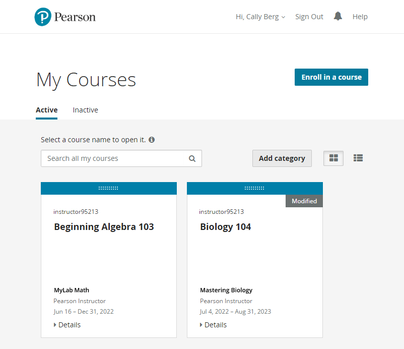 Get started | My Courses